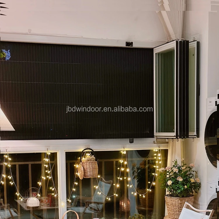 Glass Window American Vertical Roller Shutter Mesh Window Bar Aluminum ...