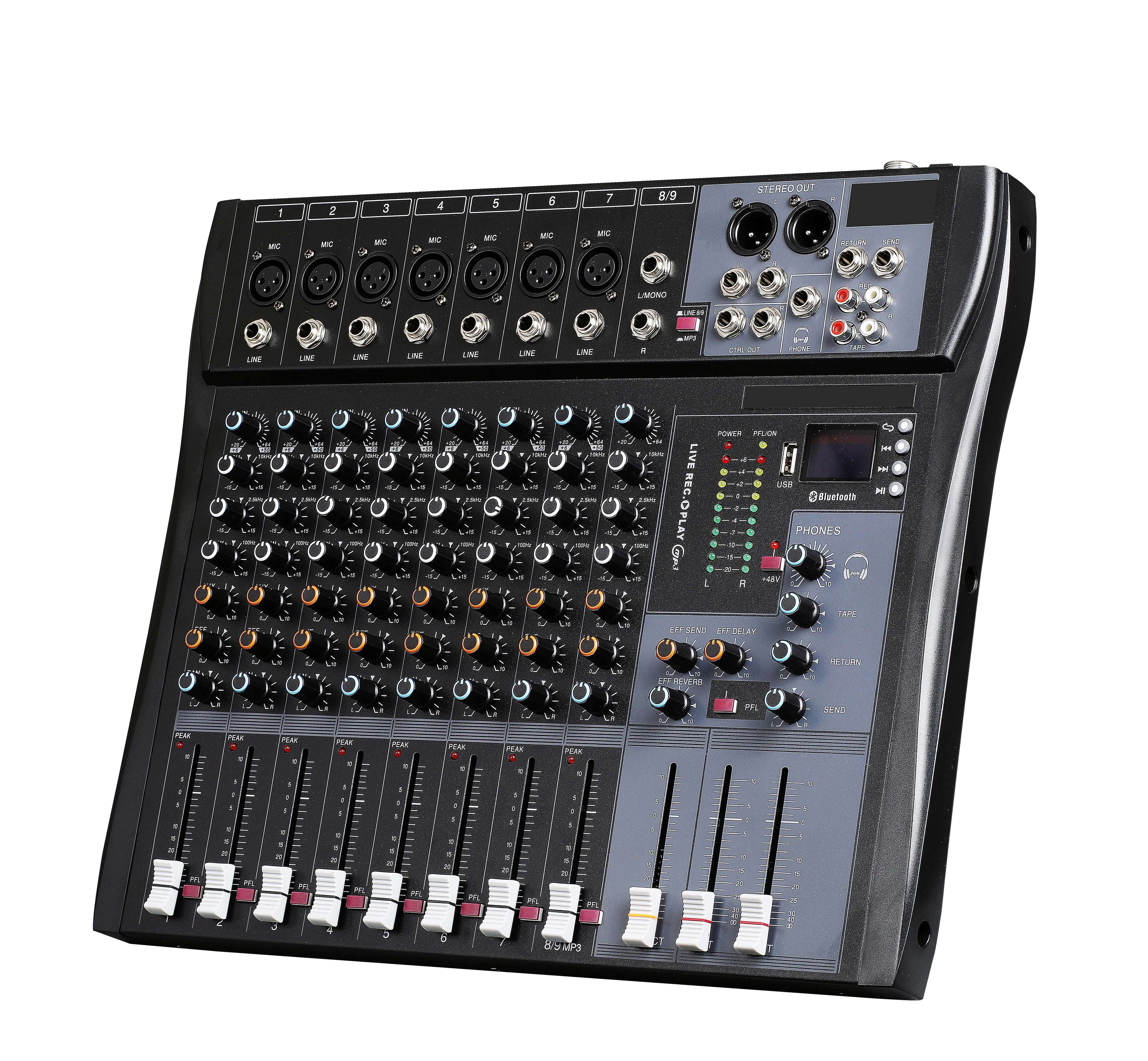 Clavax Mr-80s Mr 80s Professional Audio Mixer Console Dj Player ...