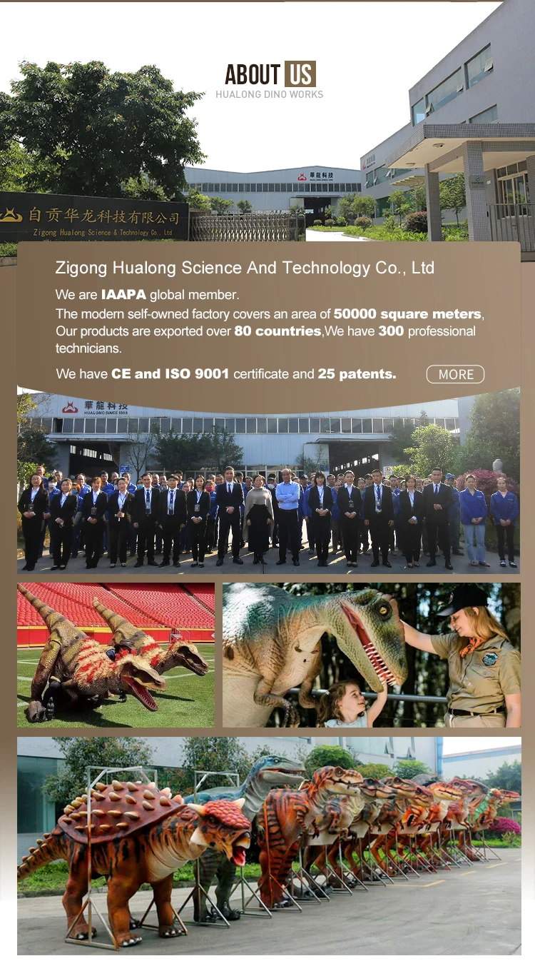 Wearable Simulation Dinosaur Costume Animatronic Model for Adults ...