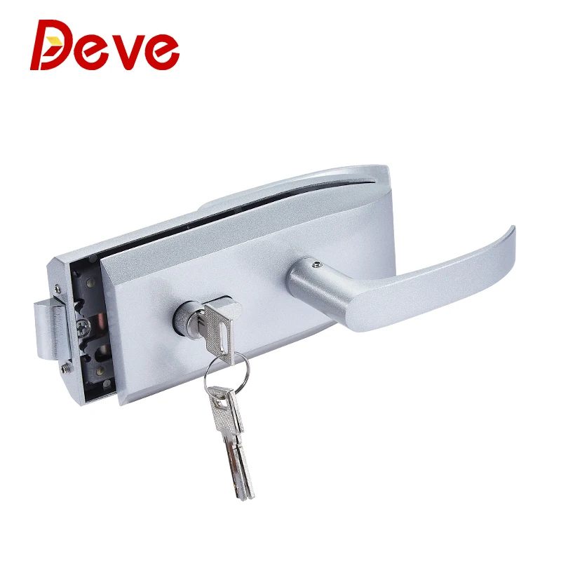 Frameless Glass Door Locks For Office Partition Modern Style Aluminum ...