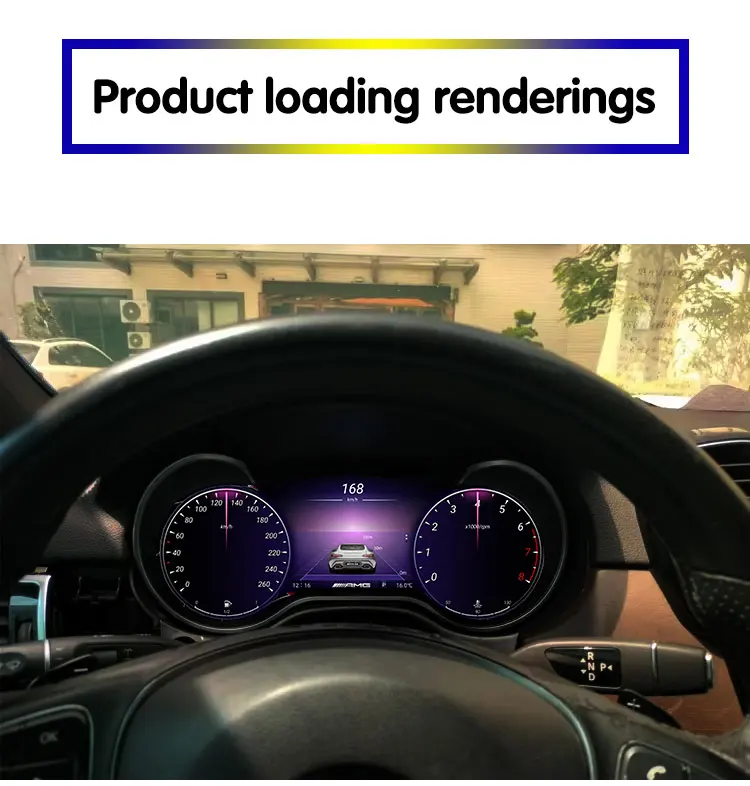 12.3 Inch Digital Instrument Cluster for Mercedes-Benz ML GL W166 X166 ...