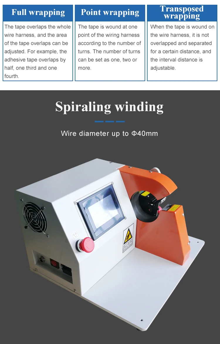 Hot Selling Rotary Winding Machine High Quality Wire Harness Tape ...