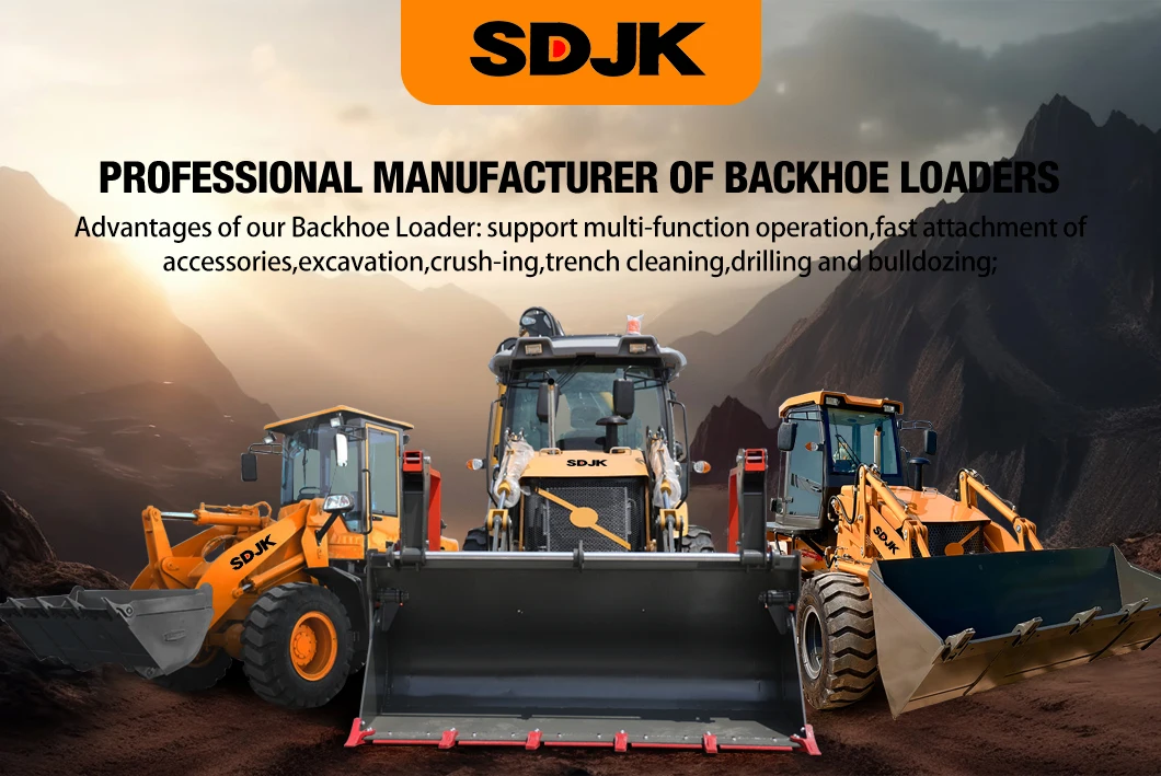 High Efficiency Wheel Loader with Backhoe - Free Shipping