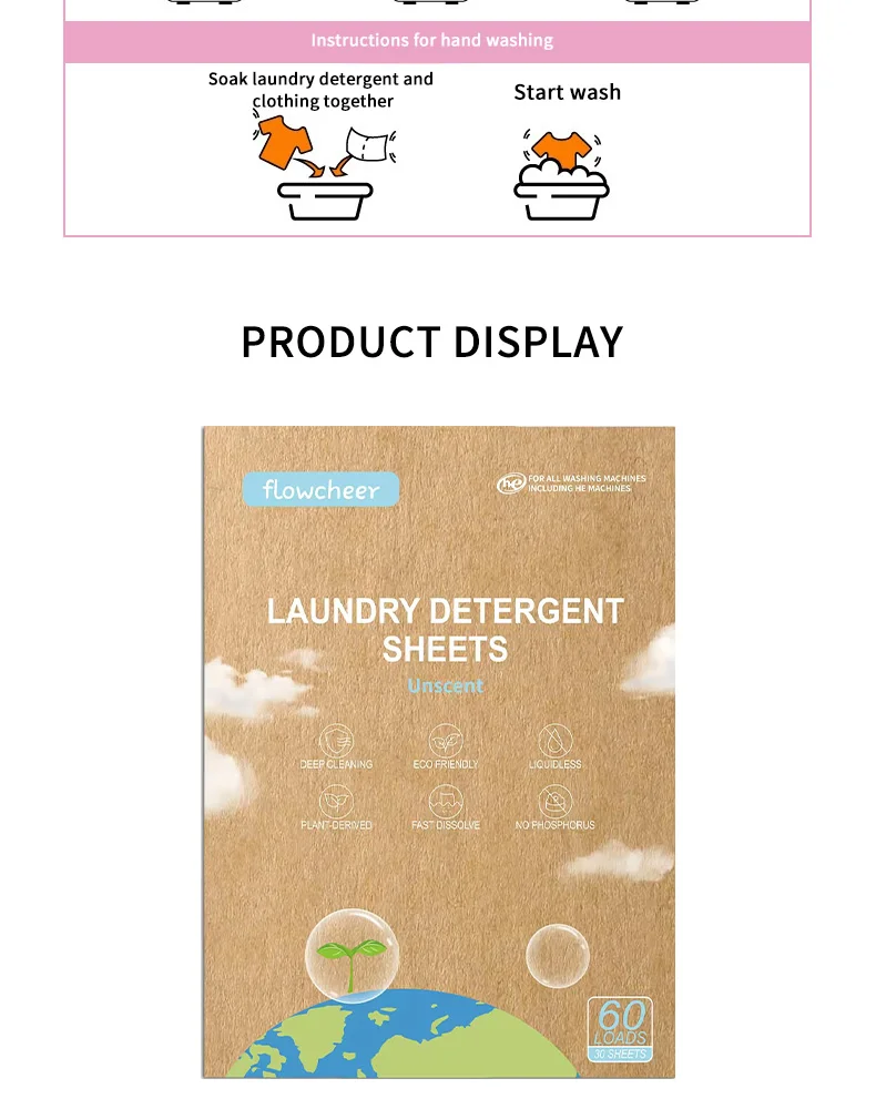 Factory Custom Eco-friendly Biodegradable Laundry Detergent Sheet Eco ...