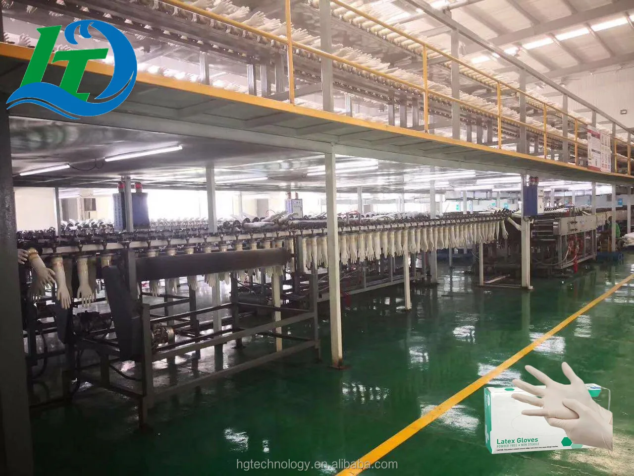 Medical Nitrile Glove Production Line Making Machine with Engine As ...