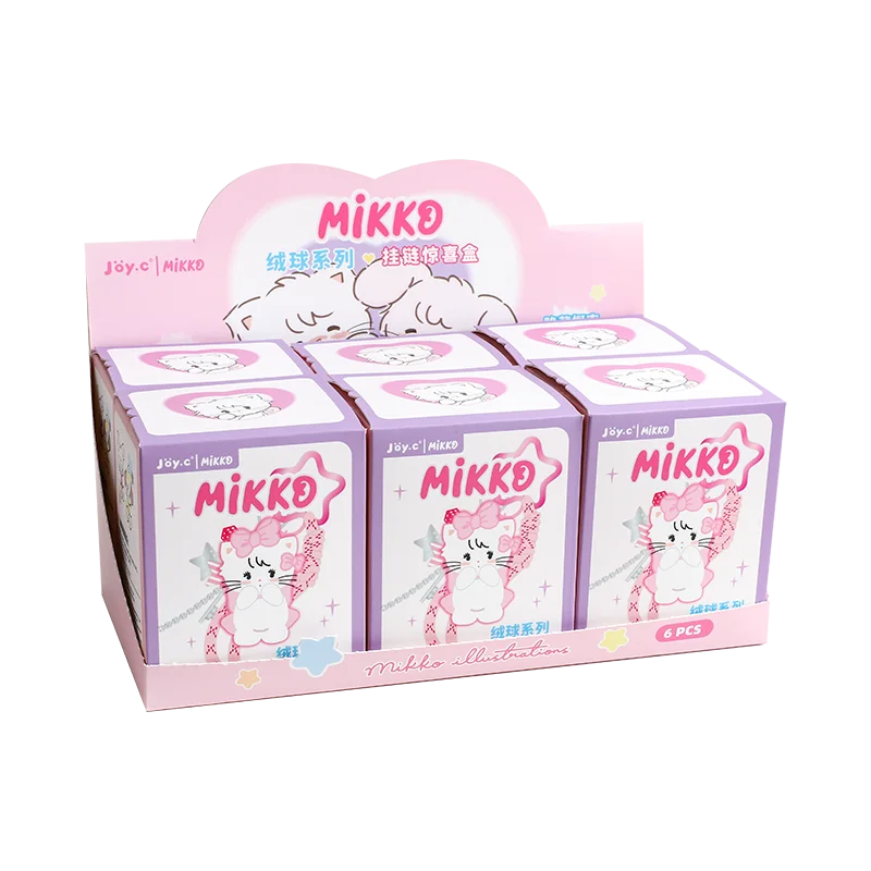 6pcs Cute Animal Keychain Mystery Box Genuine Mikko Doll Blind Box ...