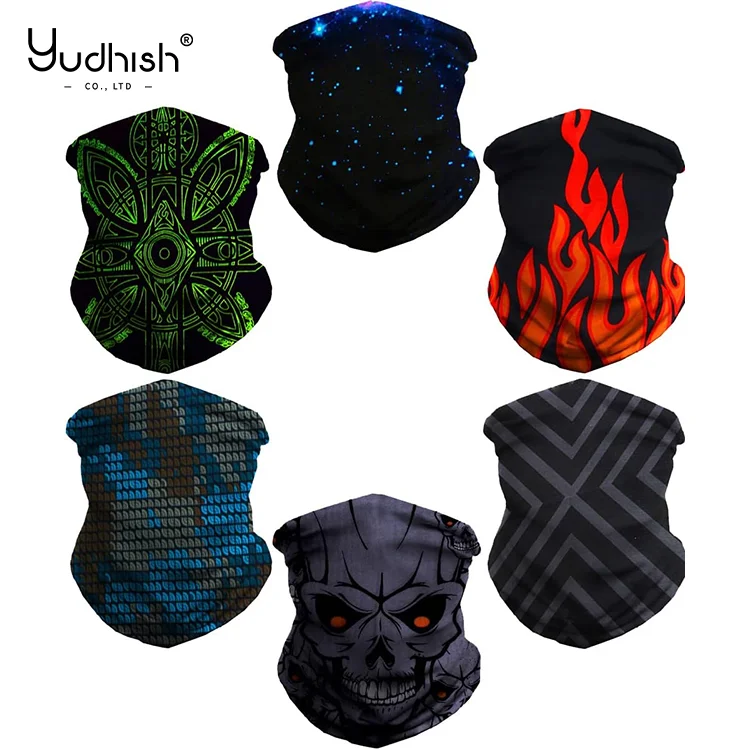 Yudhish New Fashion Custom Sublimation Printing Polyester Seamless Tube ...