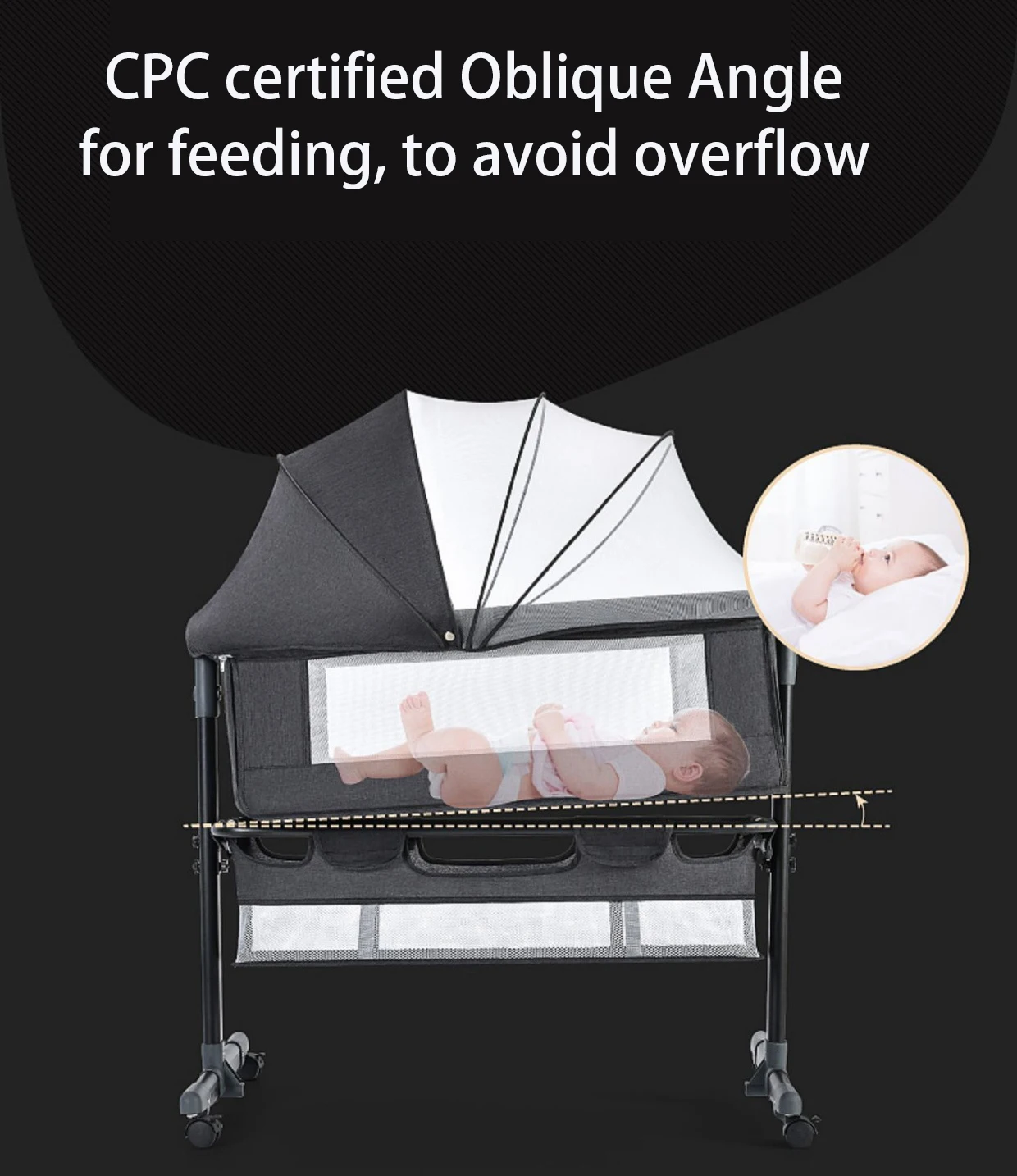 Wholesale High Quality Newborn Bedside Crib - Safe & Comfortable