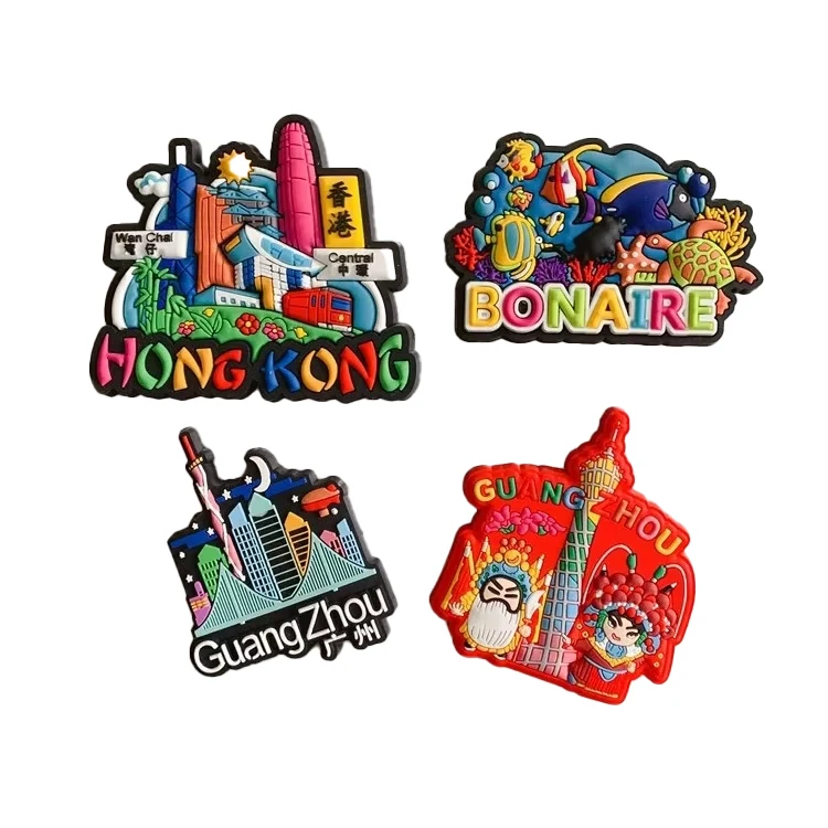 Promotional Souvenir Fridge Magnet Soft Rubber Customized 3D Magnet ...