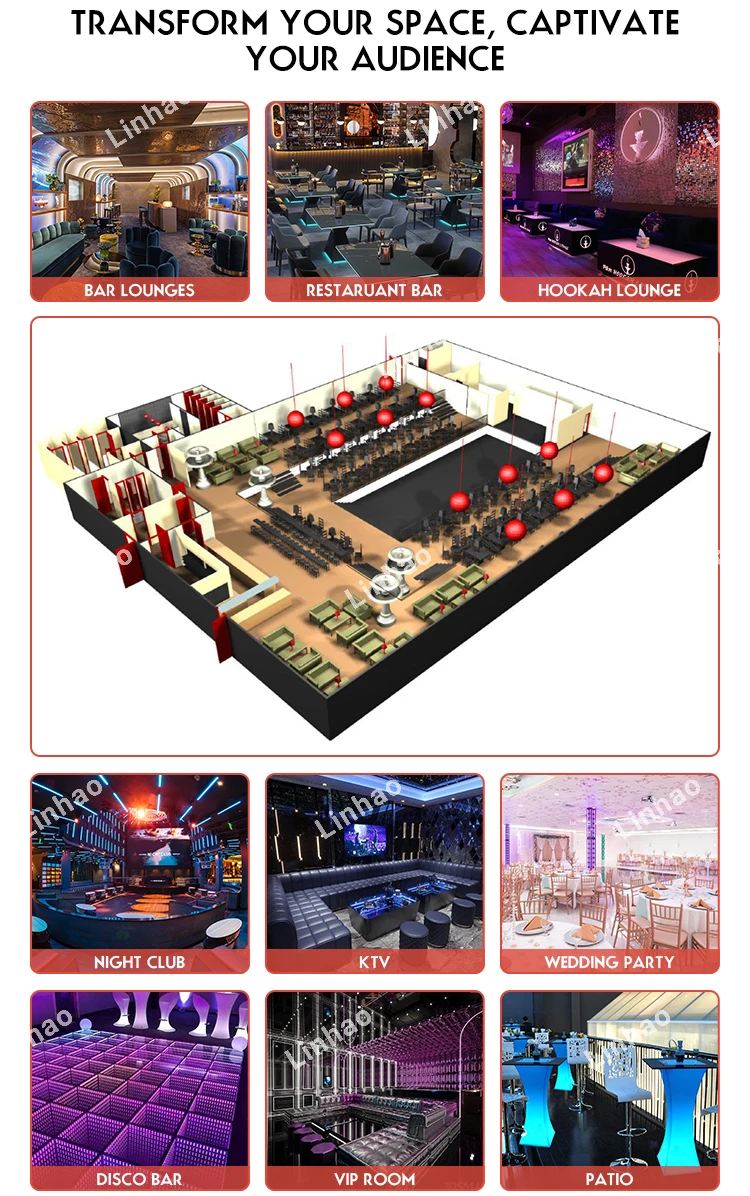 Custom Nightclub Bar Lounge Furniture - Durable & Stylish