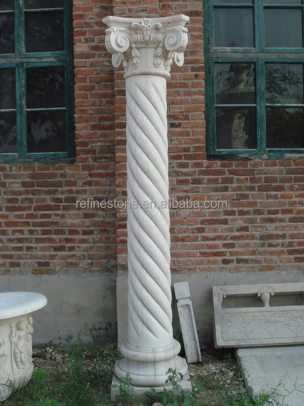 Factory Price Round Marble Stone Roman Pillars Column For Sale - Buy ...