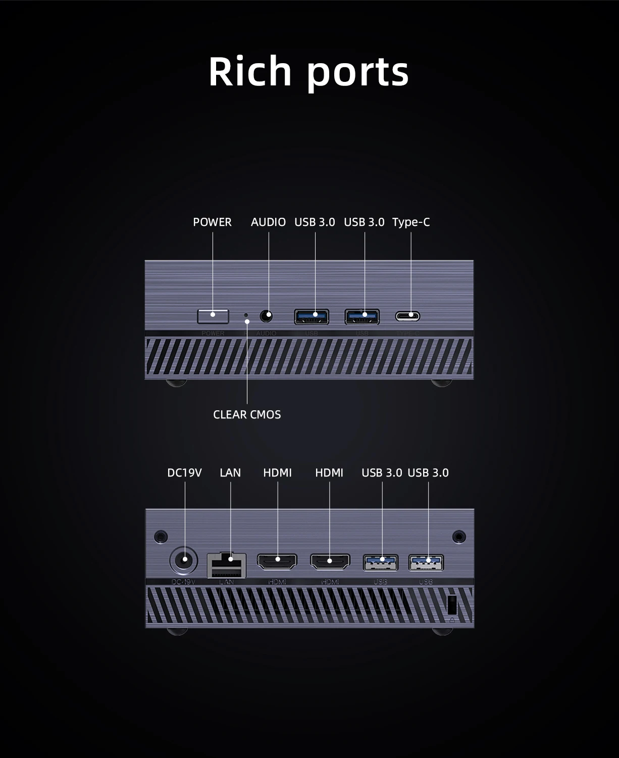CYX Mini PC Core I7 10810U - 32G RAM, 512G SSD Gaming PC