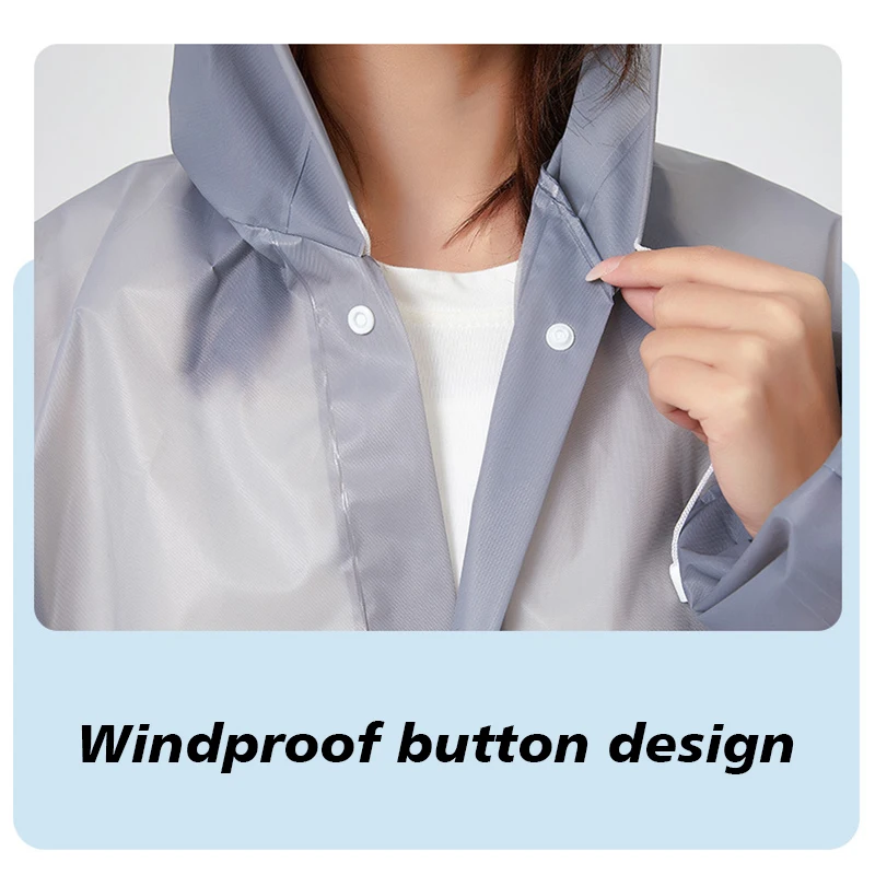 2023 Wholesale Rain Poncho Men Eva Custom Printed Raincoat Women ...