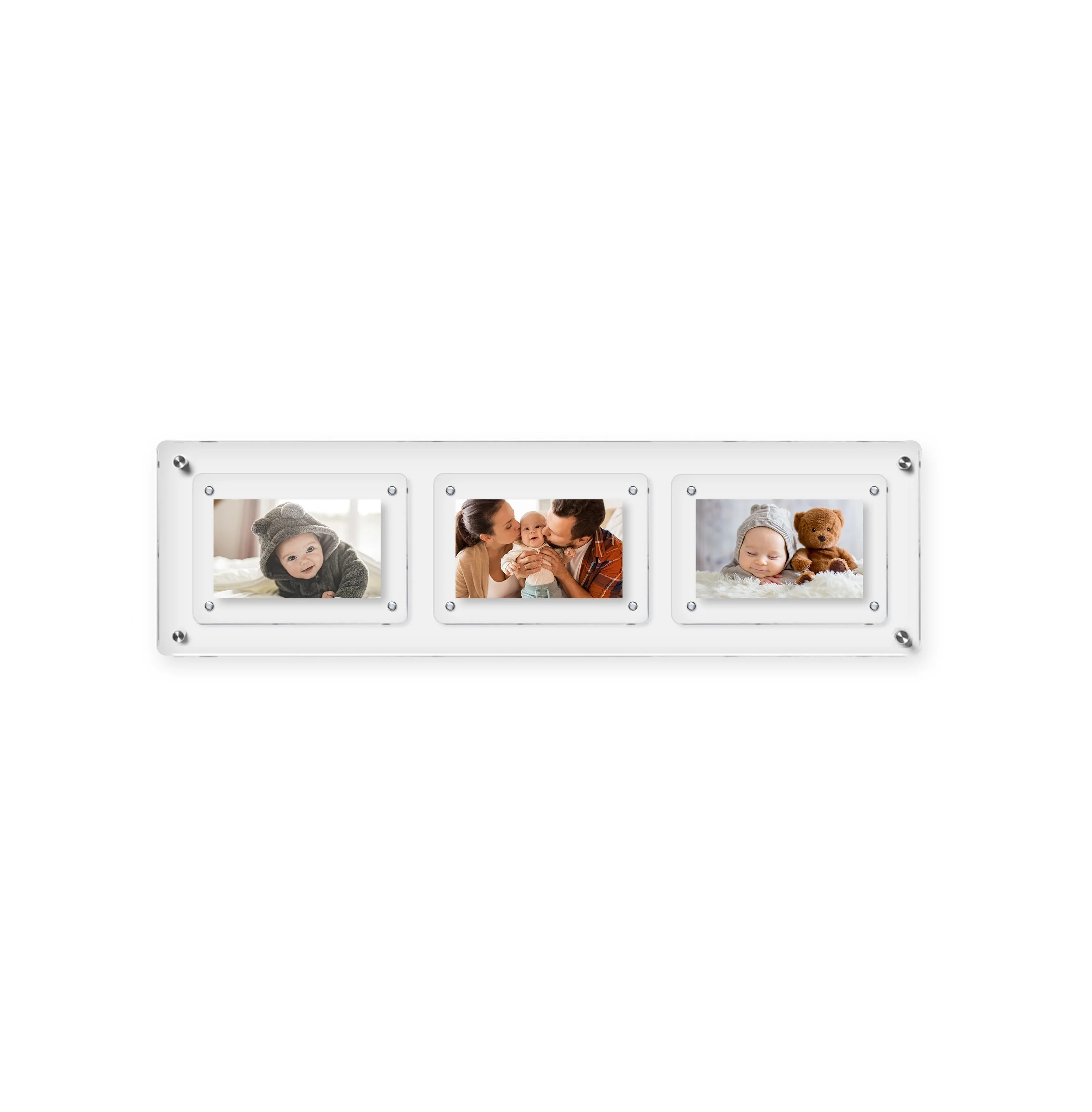 Floating Clear Photo Picture 4x6 Photos Acrylic Frame Magnetic With ...