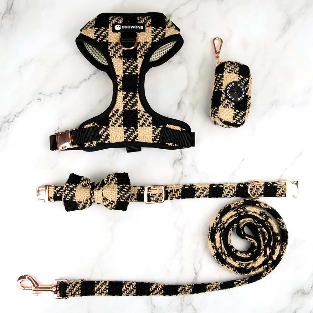 Custom Dog Neoprene Harness Set Design Of Pets Supplier Adjust Nylon ...