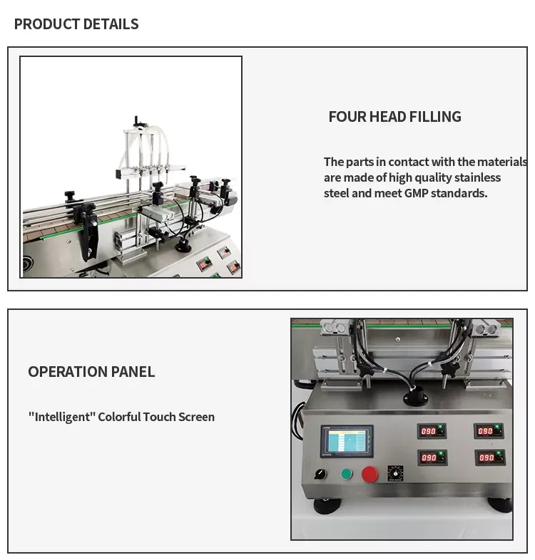 Kefai Automatic Desktop Small Volume Liquid Filling Machine Capping Machine Labeling Machine ...