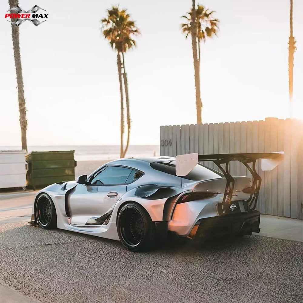 Body Kit HKS Style for GR Supra A90 A91MKV Front Bumper Lip Side Skirts ...