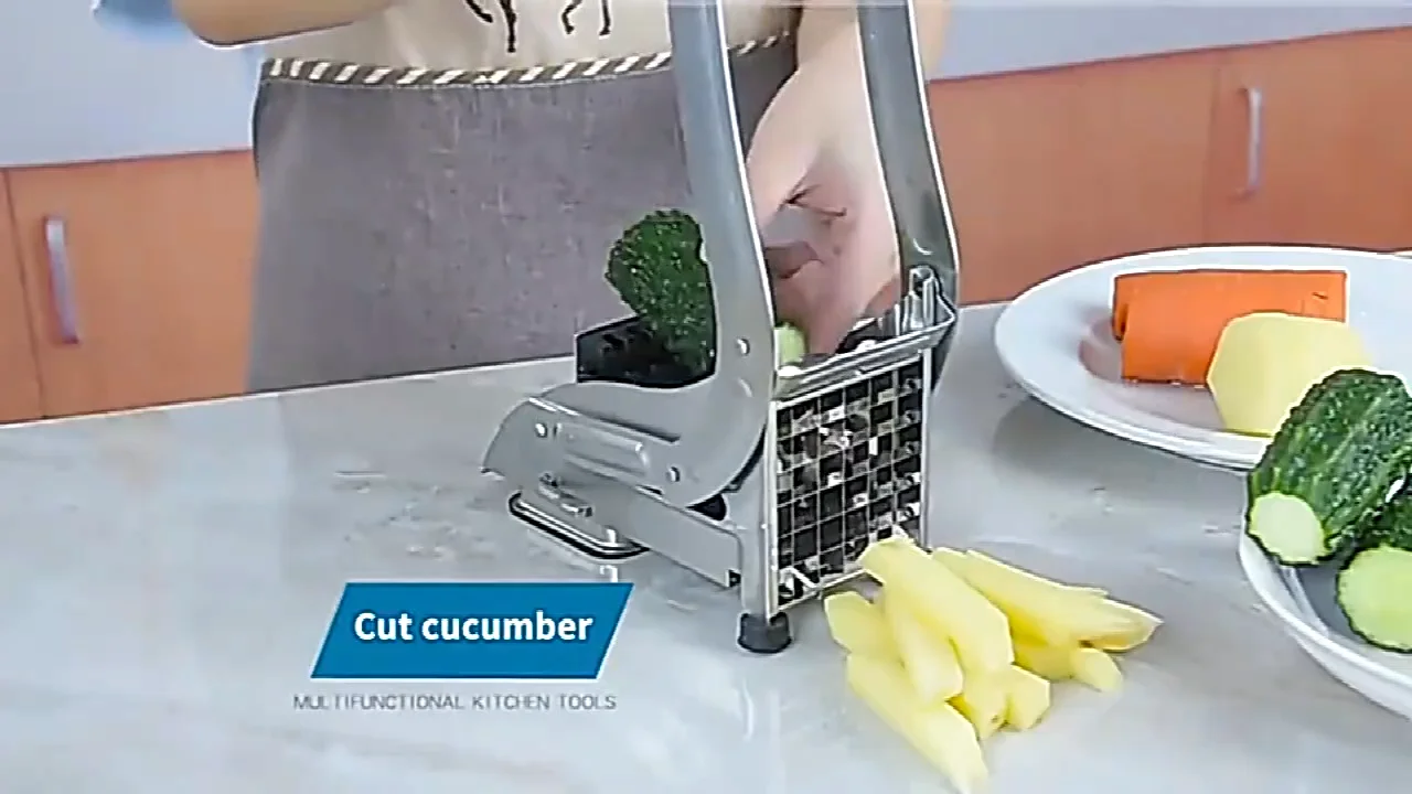 Manual Potato Cutter Stainless Steel French Fries Slicer Potato Chips ...