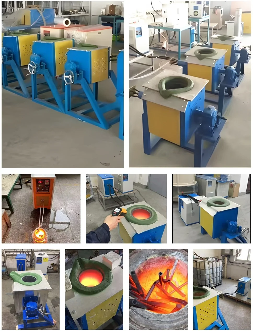Small Furnace 10KG-150KG Melting Furnace Oven Steel Iron Copper Melting ...