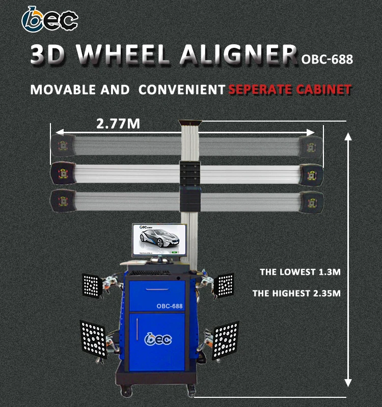 Wheel Alignment With Turntable Portable Aligner With Ce Automotive ...