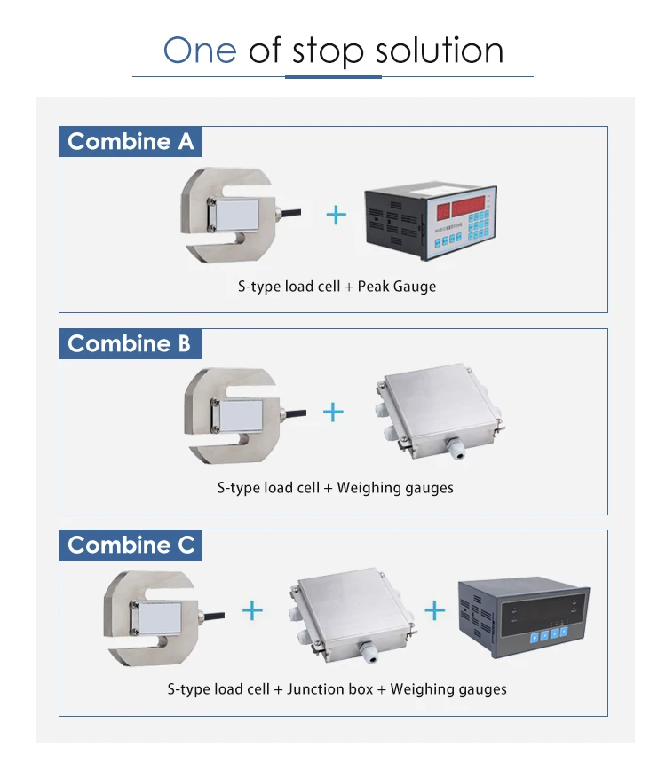 Weighing Sensors Load Cell Electronic Scale 5t S-type Load Cell Set S ...