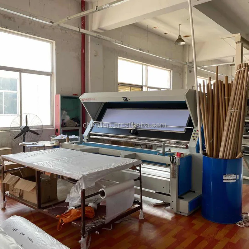Textile Fabric Cloth Rolling Machine Fabric Meter Counter Rolling ...