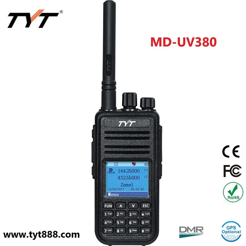 Tyt Md-uv380 Vhf/uhf Fm Radio Dmr Transceiver Digital Handheld Two Way ...