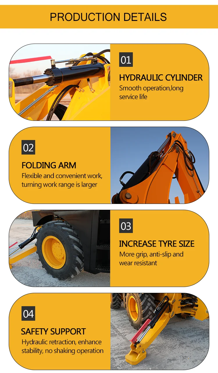 3ton Backhoe Loader EPA Certified - High Efficiency Tractor