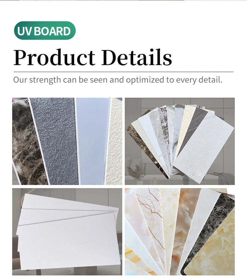 High Gloss Pvc Sheet Marble Wall Panel Board Uv Coated Waterproof ...