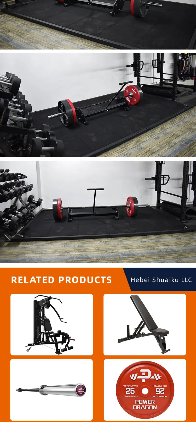 Rising Lifting Platform Gym Deadlift Platform Weightlifting Rubber ...