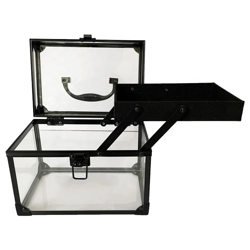 Custom Clear Crown Case With Sash Tray Private Label Pageant Crown ...