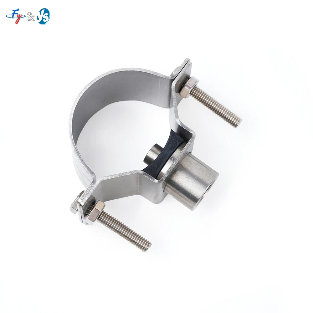 Ys Metal Clip Eyelet Adjustable Pipe Clamp Nozzle & Threaded Adapter