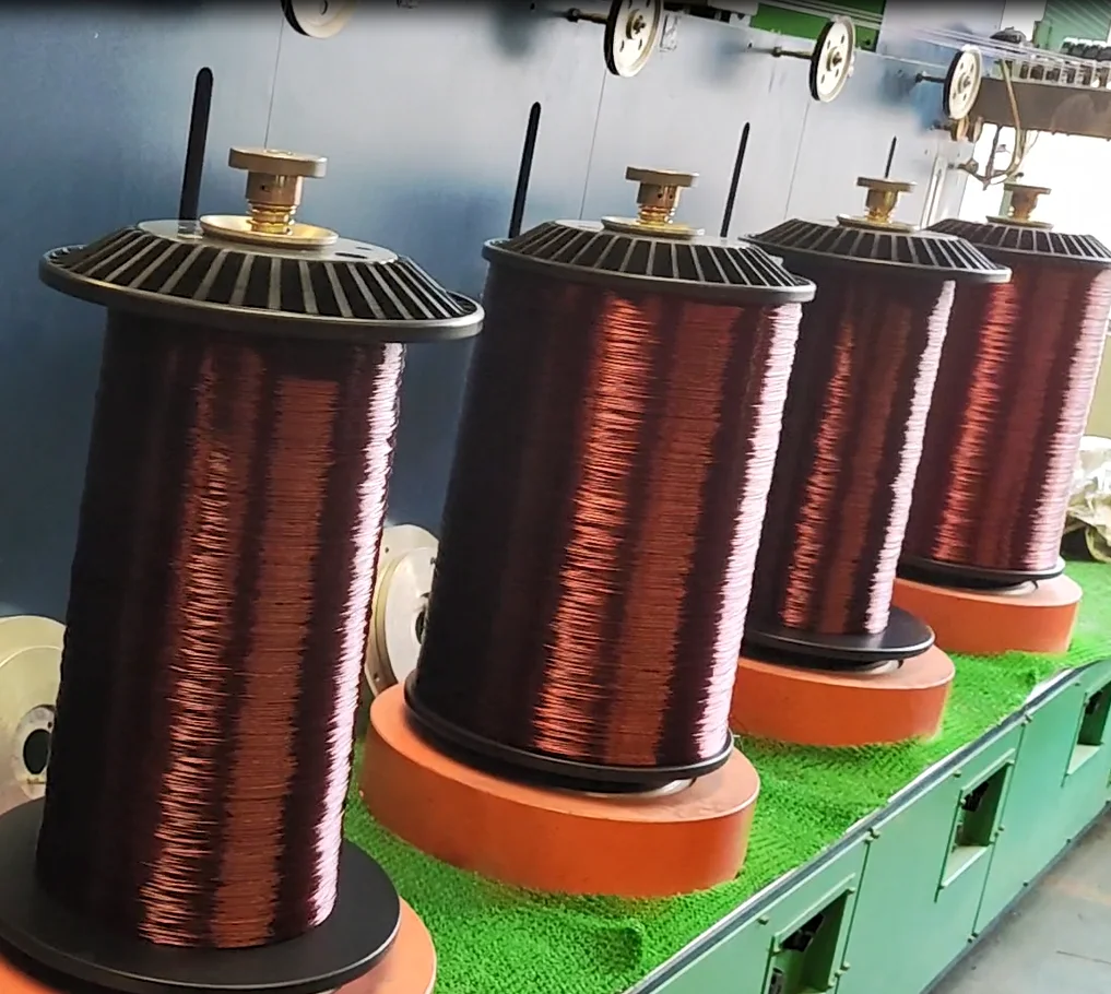 Microwave transformers Enameled Wire EIW / AIW Coating Winding Coil ...