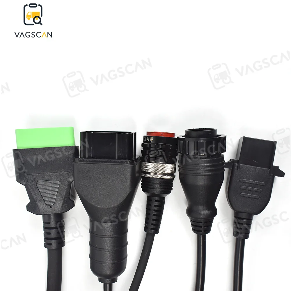 For VOCOM II PTT 2.8.150 Adapter and Diagnostic Cables Truck Excavator ...