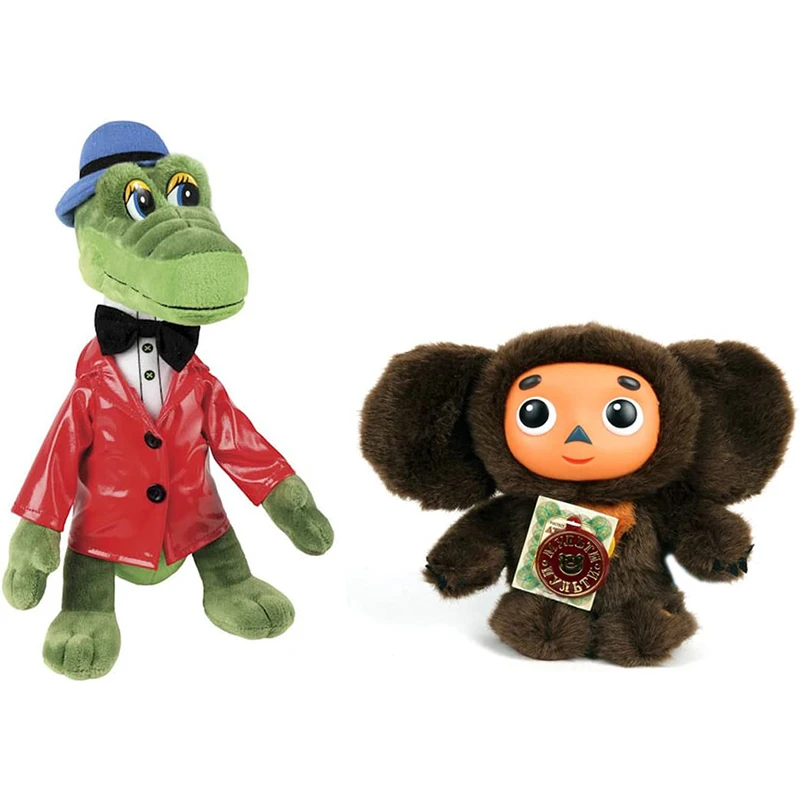 Russian Stuffed Toy Cheburashka And His Friend Crocodile Gena Talking ...