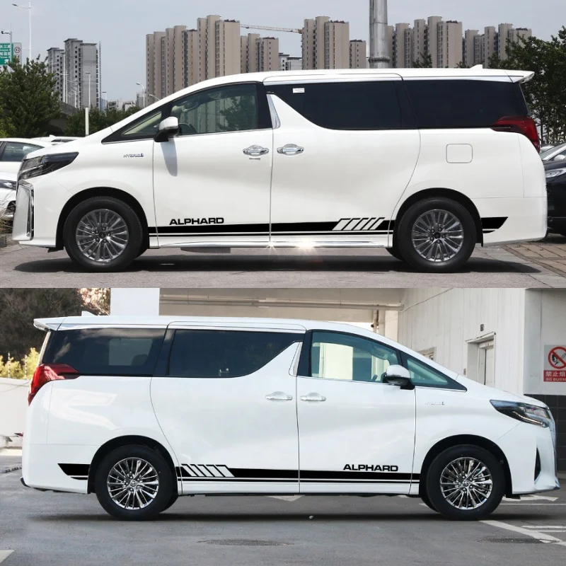 For Toyota Alphard Vellfire TRD MVP Model 2PCS Car Stickers Letters ...