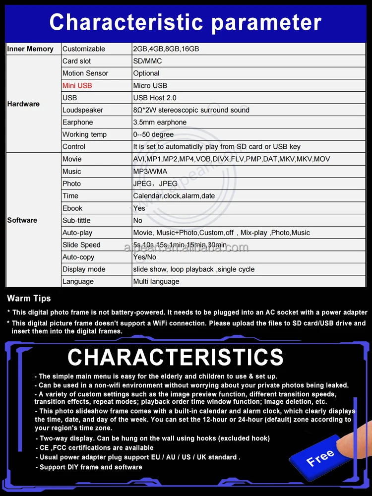 16 Inch LCD Display - Video Playback & Digital Signage