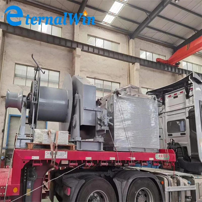 10 Ton 30 Ton Steel Wire Rope Towing Truck Horizontal Pulling Hydraulic ...