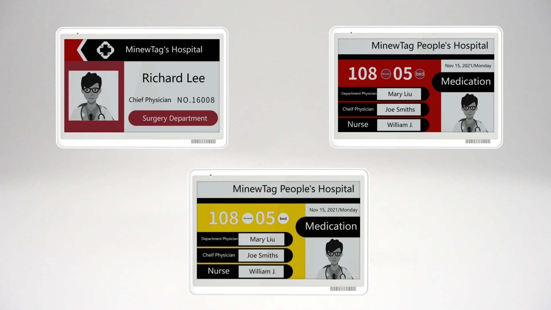 7.5 Inch Smart Nameplate Digital Signage Ble Esl Nfc Bluetooth Tag ...