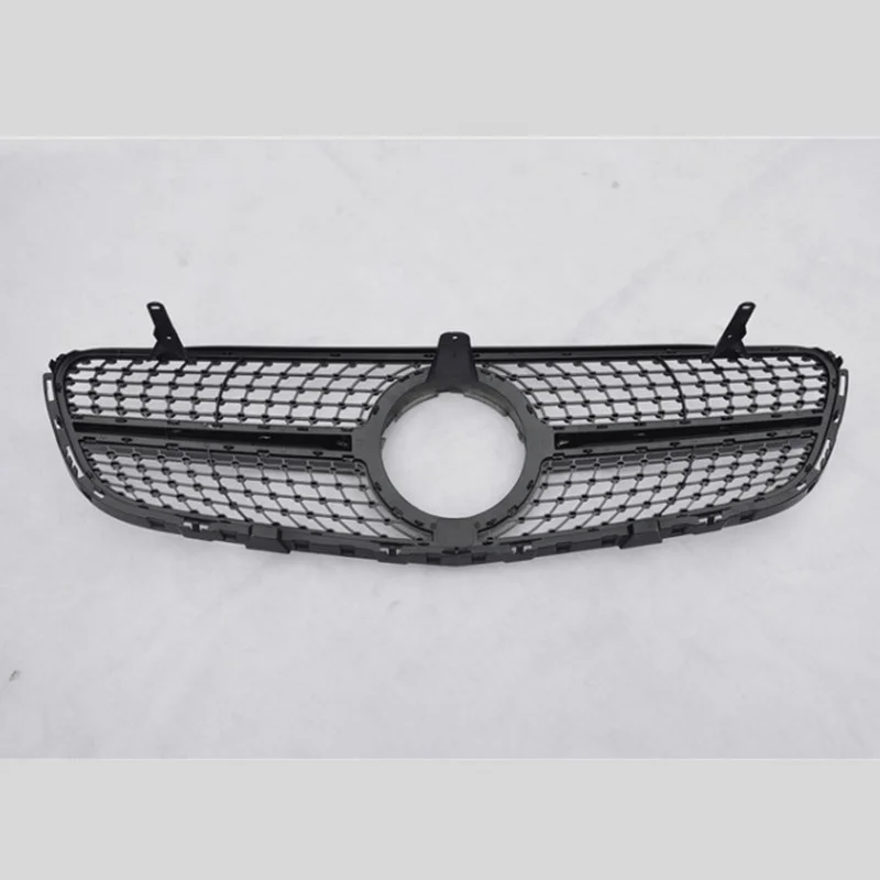 Diamond Grille For Mercedes Benz W205 Silver Black Grill For Benz C ...