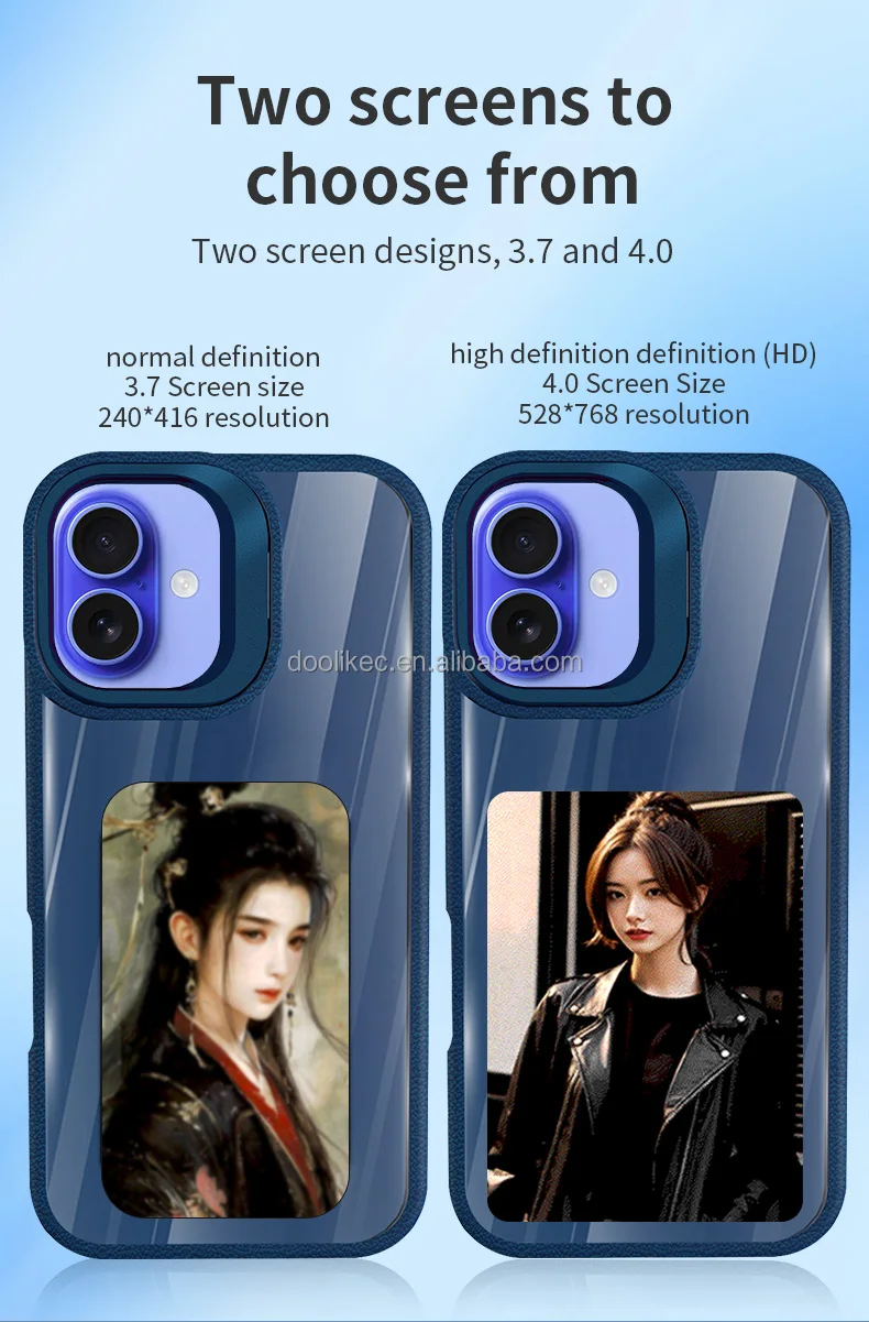 2025 New Arrival NFC Phone Case Ink Screen Display for iPhone 11 12 13 ...