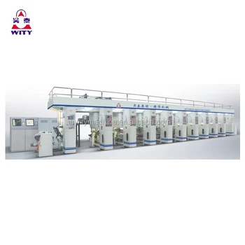 8 Colors Computer Color Register Rotogravure Printing Machine For Film ...