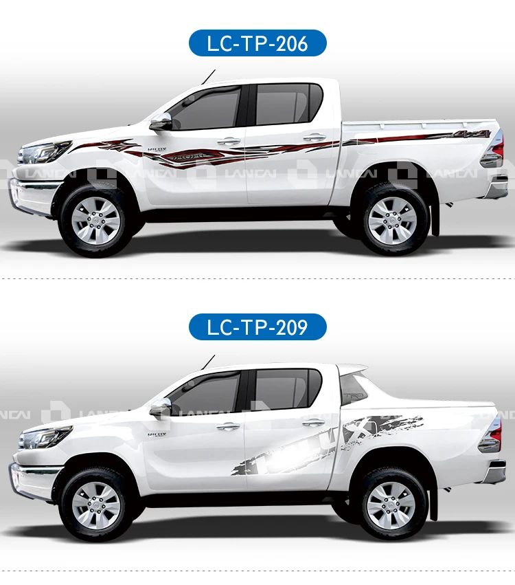 Removable Waterproof Decal For Hilux Pickup Sticker For 2020 Hilux ...