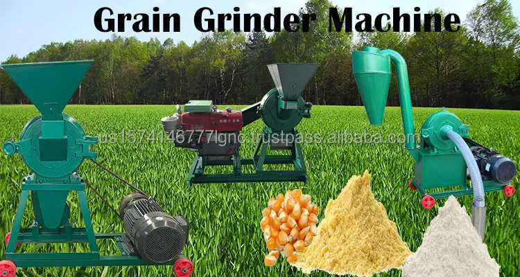 Diesel Engine Rice Bean Corn Maize Milling Machine Self-priming Grain ...