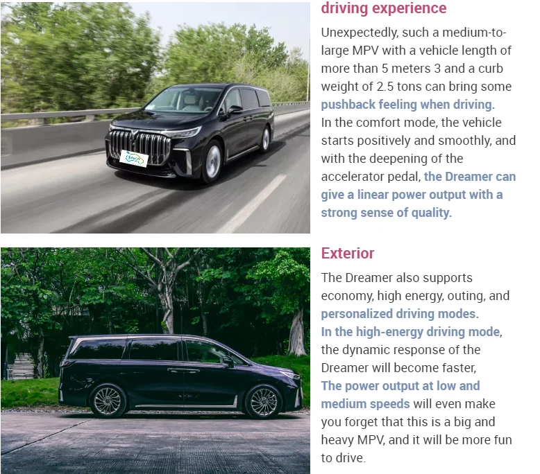 Used 2024 Dreamer Electric Vehicles 605km 7 Seat Mpv Electric Car - Buy Dreamer Mpv free ...