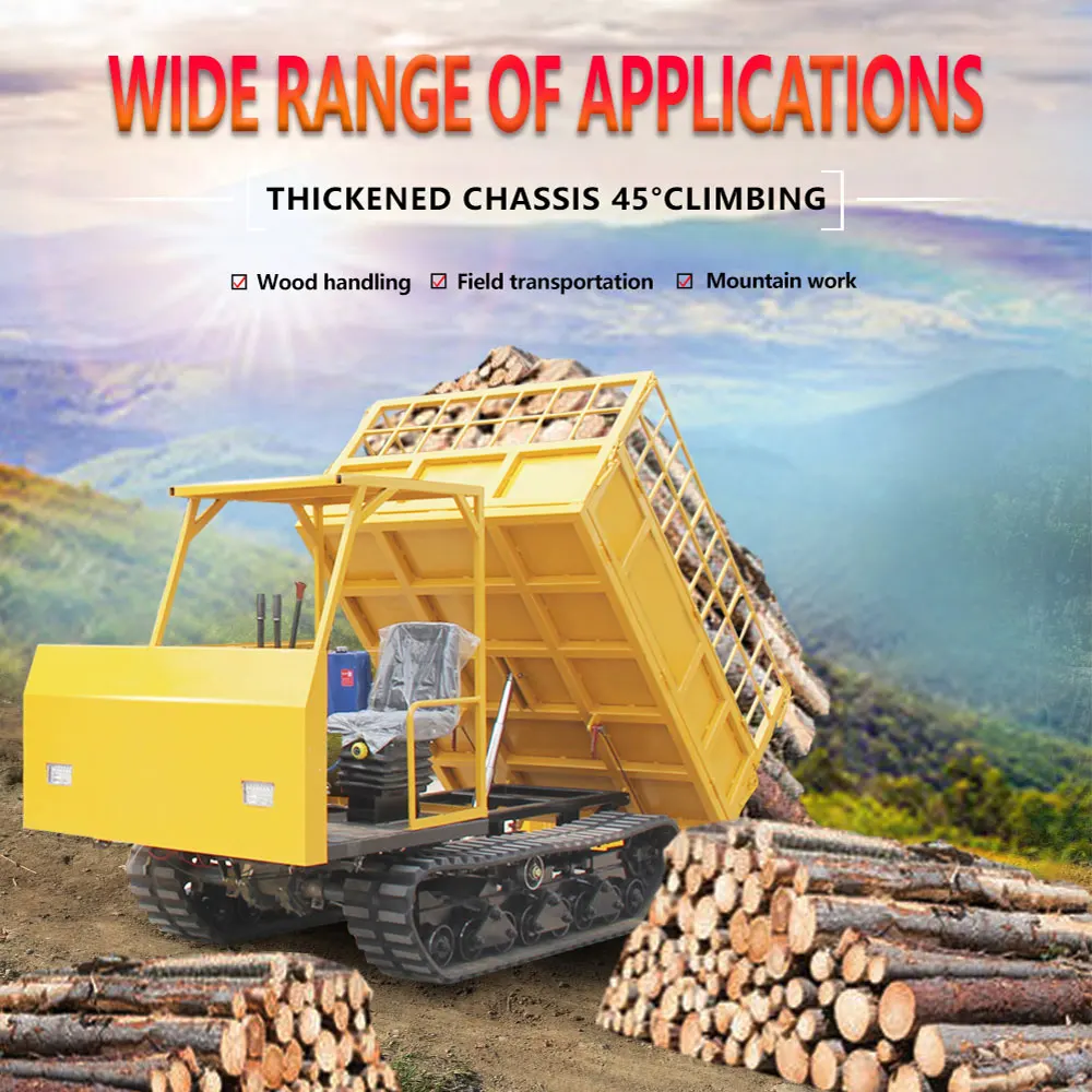 ICLES Crawler Dumper - 3 Ton Mini Track Loader with Hydraulic System