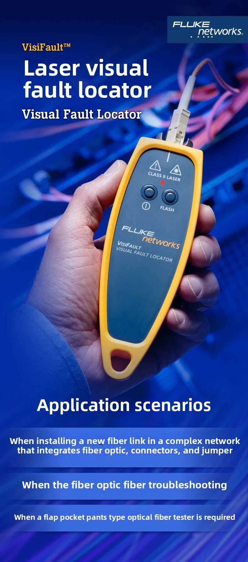 For Portable VisiFault Fiber Optic Instrument Network Visual Fault ...