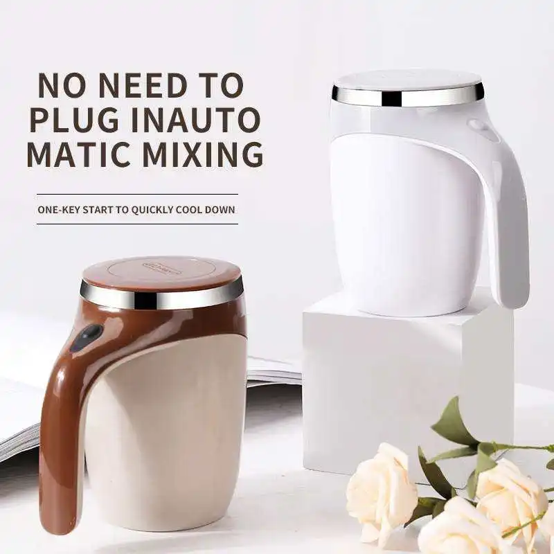 Stainless Steel Lazy Magnetic Automatic Mixing Mug Electric Auto Self ...
