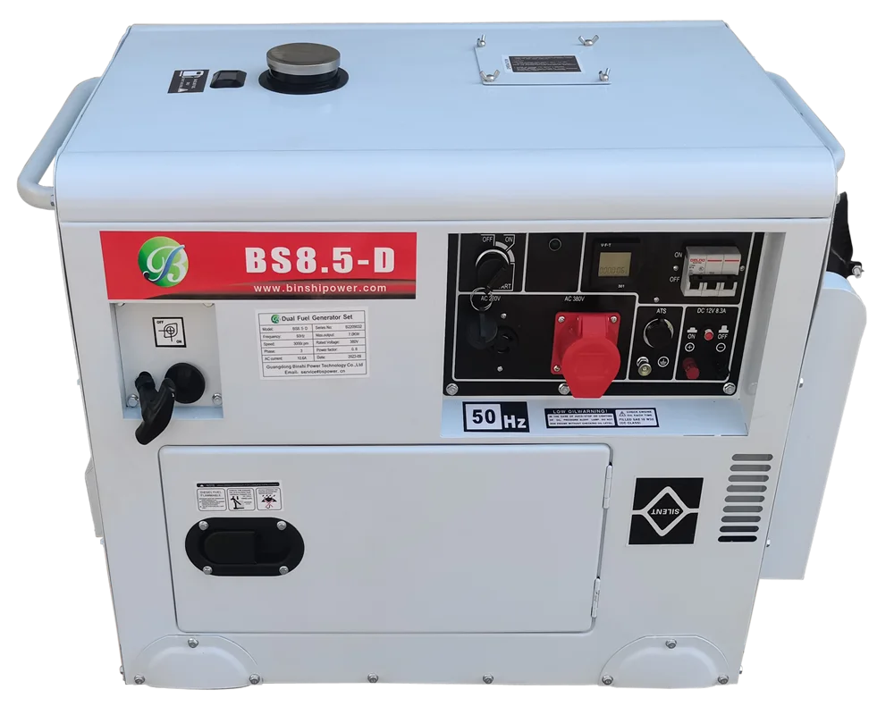 5kw to 20kw Silent Ac Dc Dual Fuel Generators for Standby Power