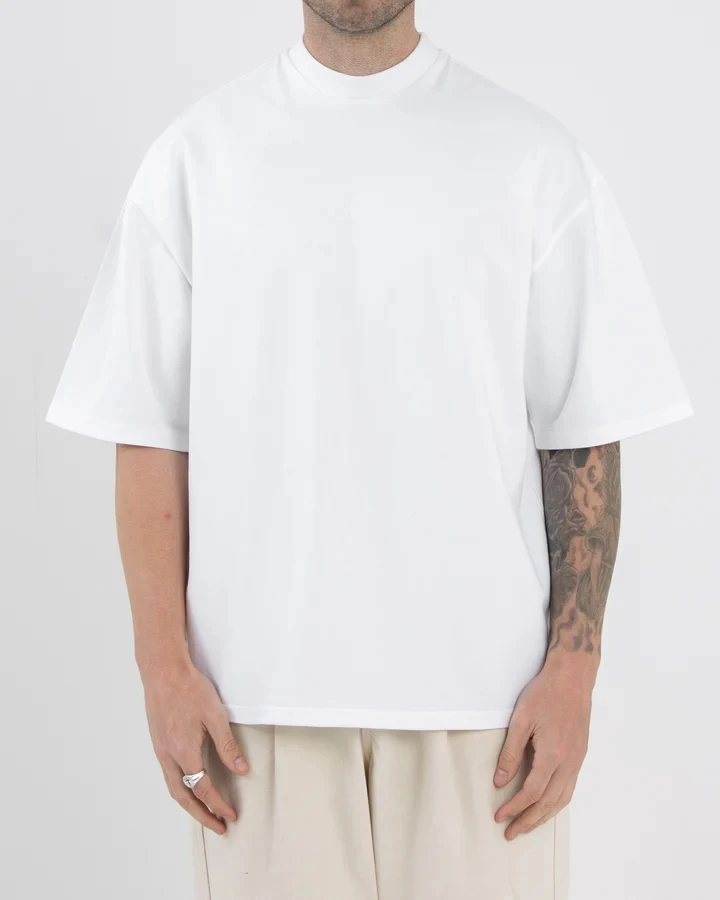 Shop Our Luxury Boxy Custom White 220 Gsm Cotton T-shirt